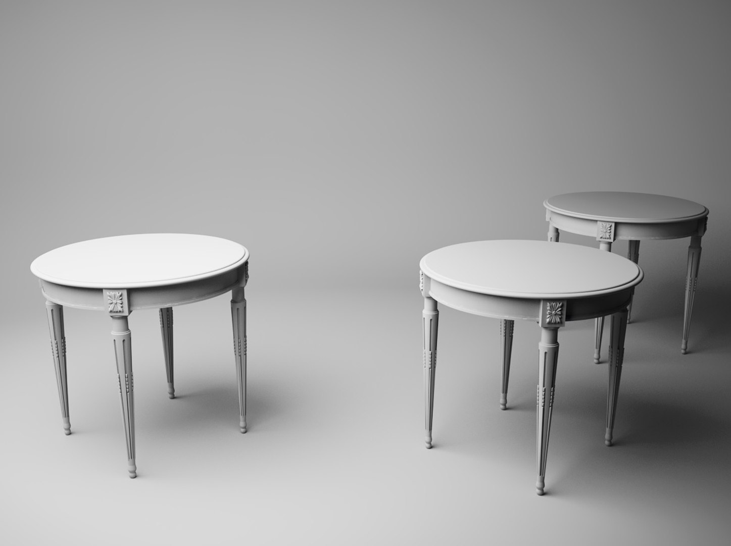 Classical Table 3D Model - TurboSquid 1245871