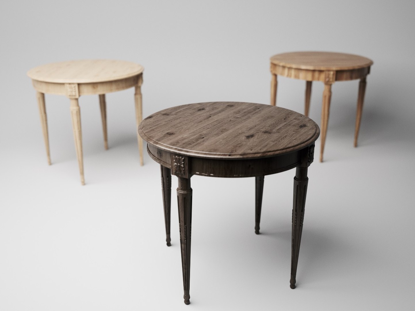 Classical Table 3D Model - TurboSquid 1245871