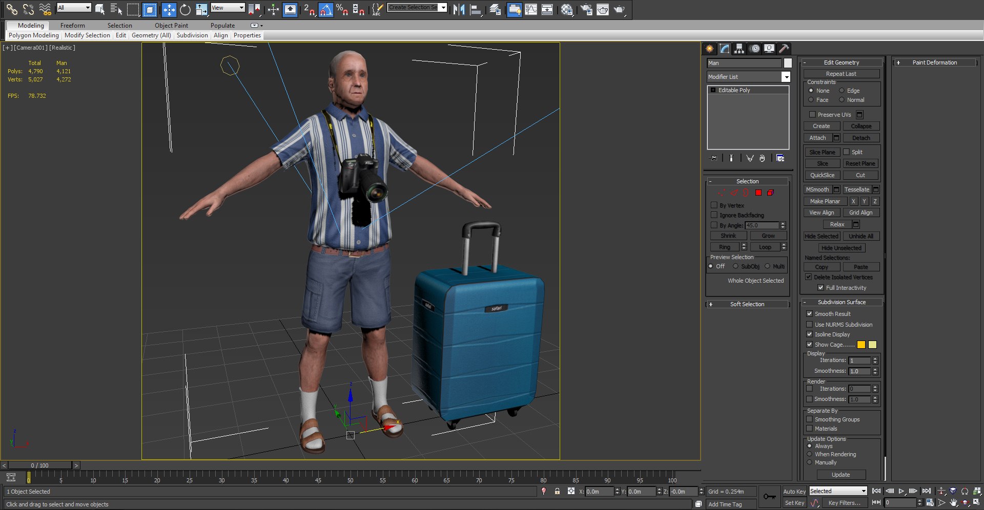 3D Tourist Man - TurboSquid 1306047
