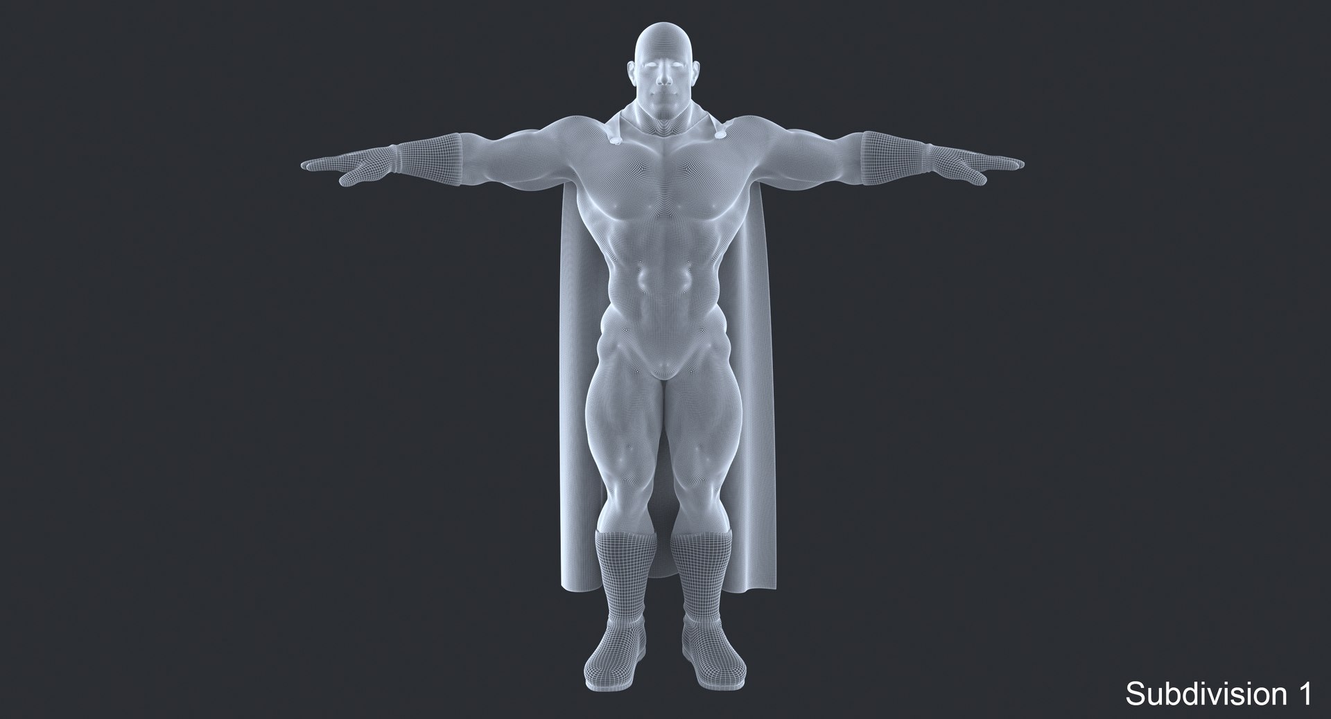 Costume Super Hero Fbx