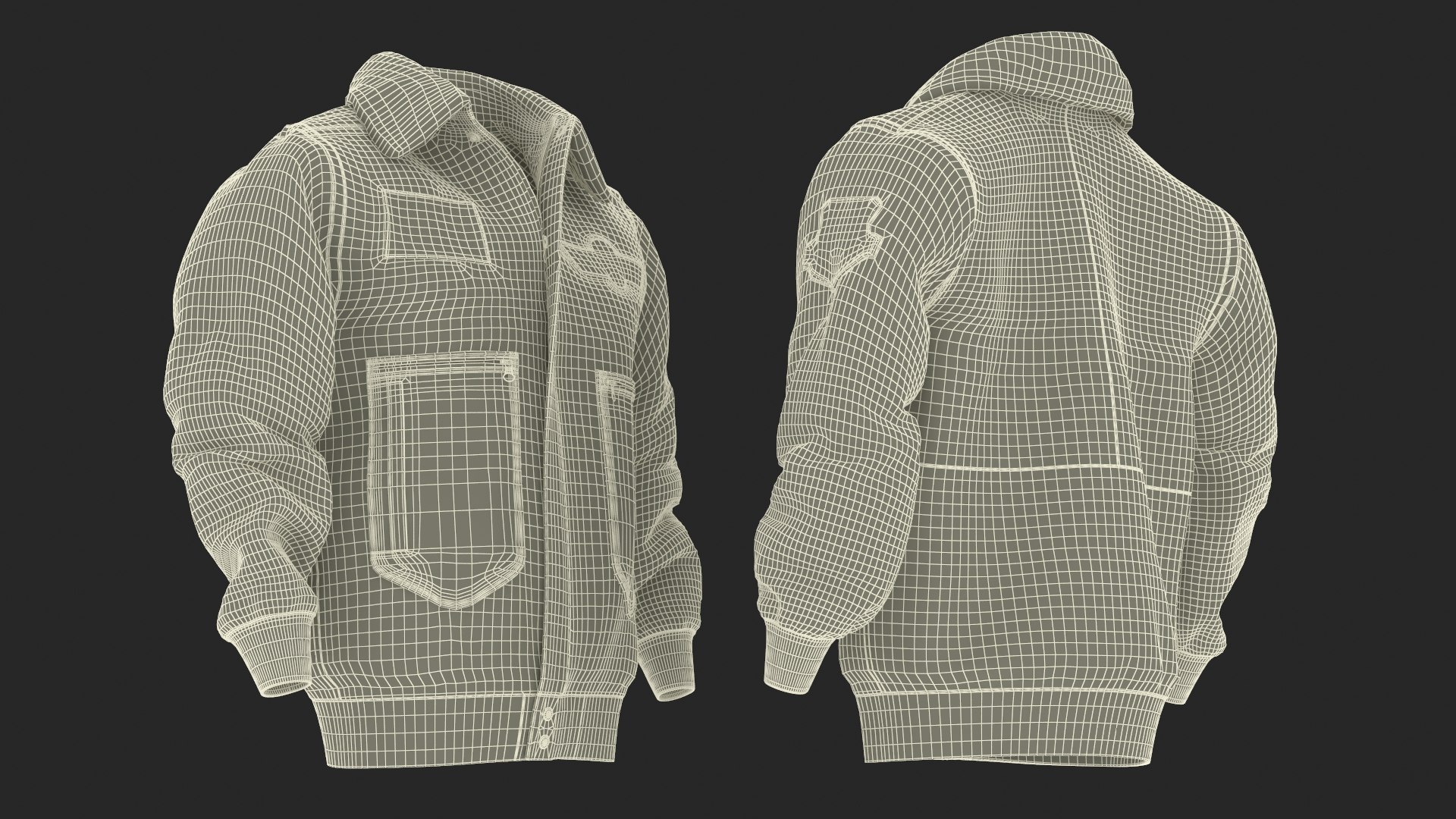 3D Model Aviator Jacket - TurboSquid 2279678