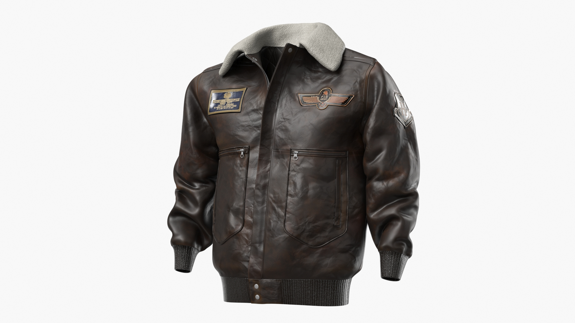 3D Model Aviator Jacket - TurboSquid 2279678