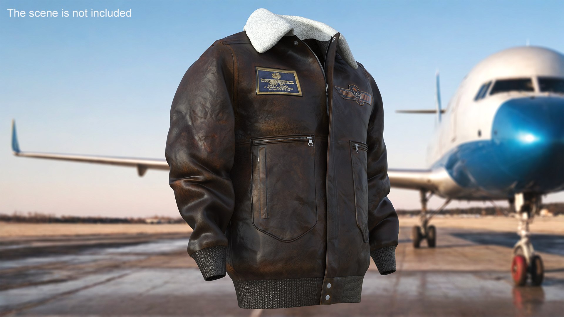 3D Model Aviator Jacket - TurboSquid 2279678