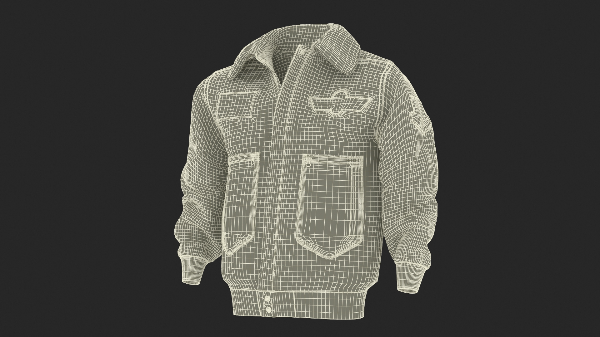 3D Model Aviator Jacket - TurboSquid 2279678