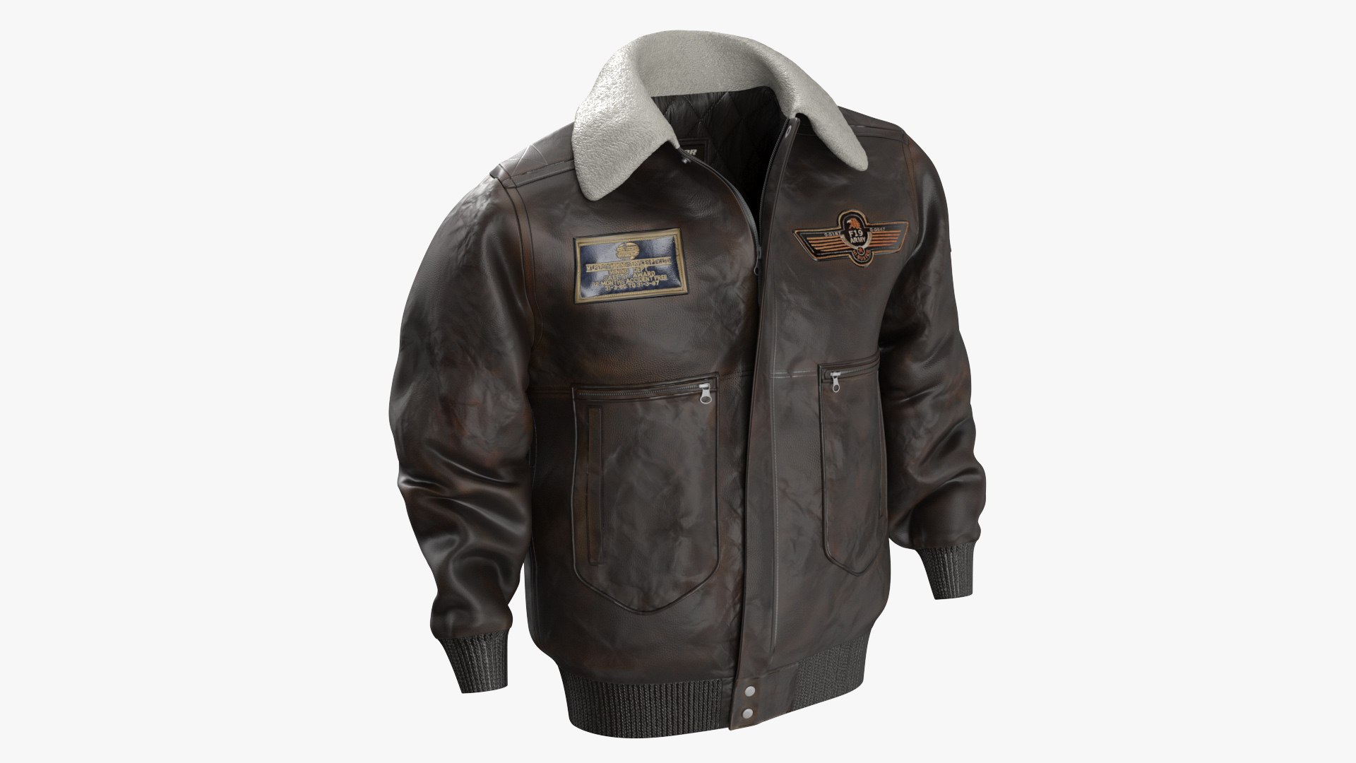 3D Model Aviator Jacket - TurboSquid 2279678