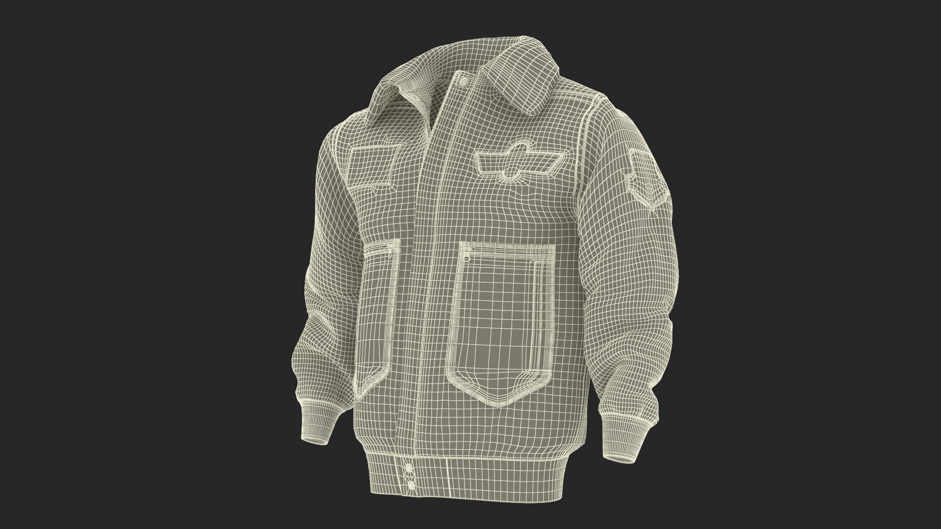 3D Model Aviator Jacket - TurboSquid 2279678