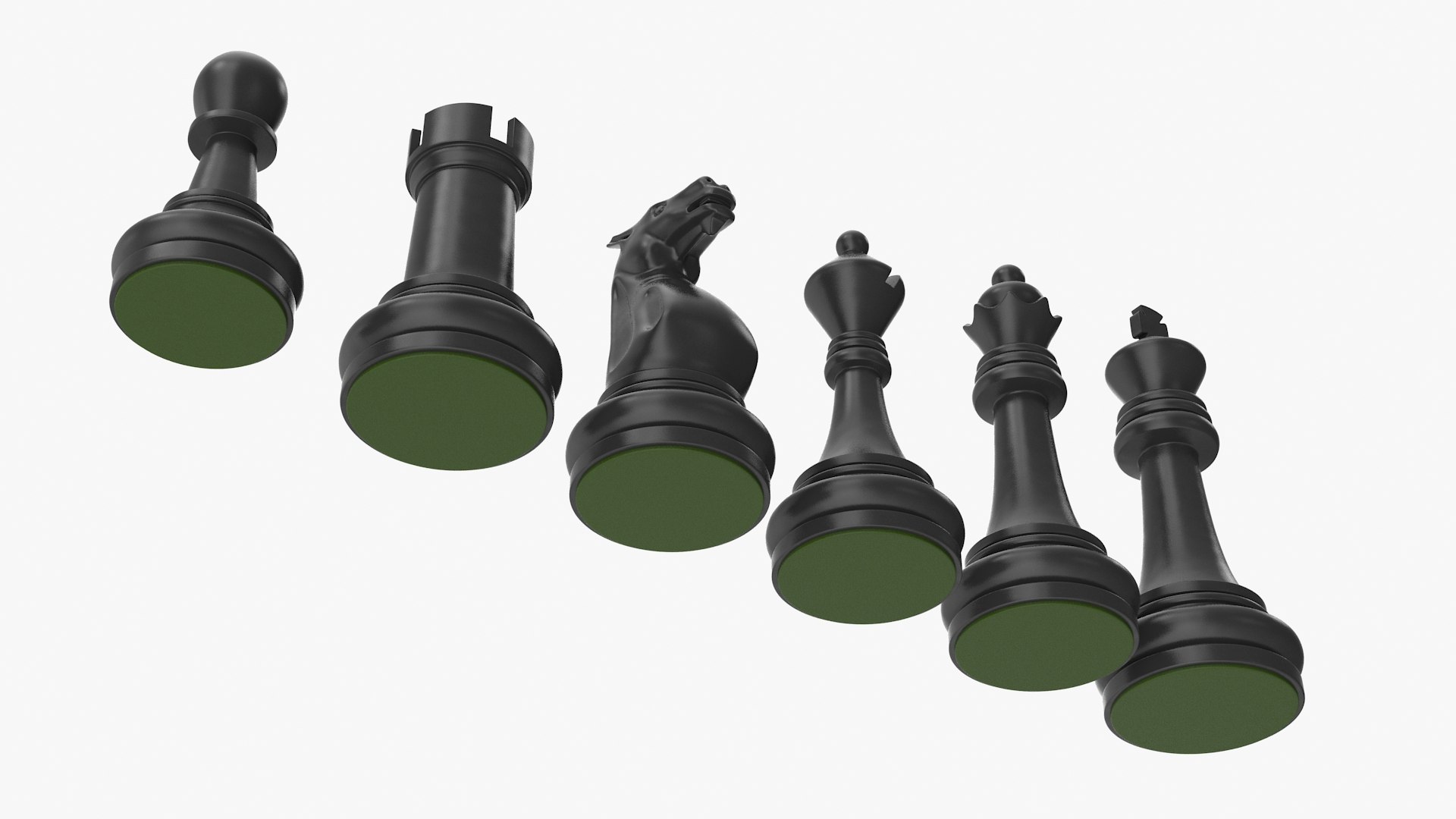 Chess Pieces 3D Model - TurboSquid 1454563