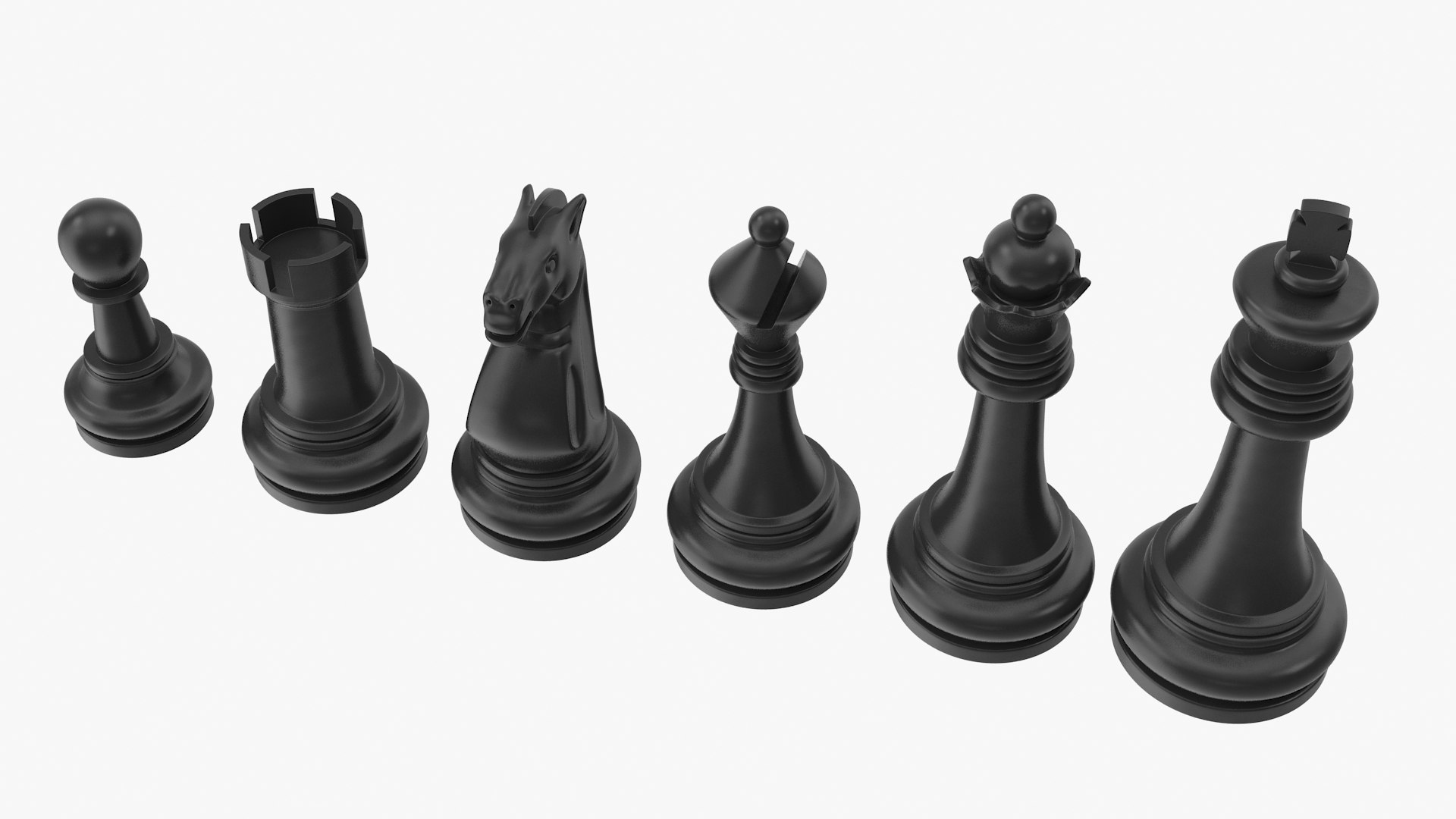 Chess Pieces 3D Model - TurboSquid 1454563