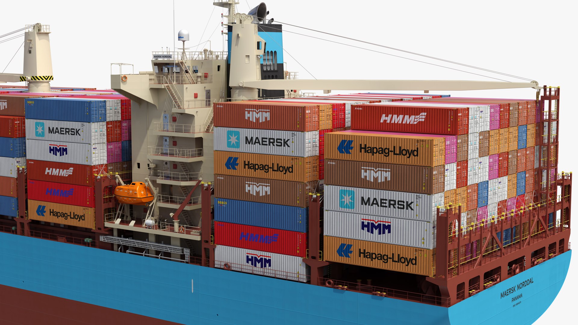 Maersk Norddal Container Ship 3D Model - TurboSquid 2212964