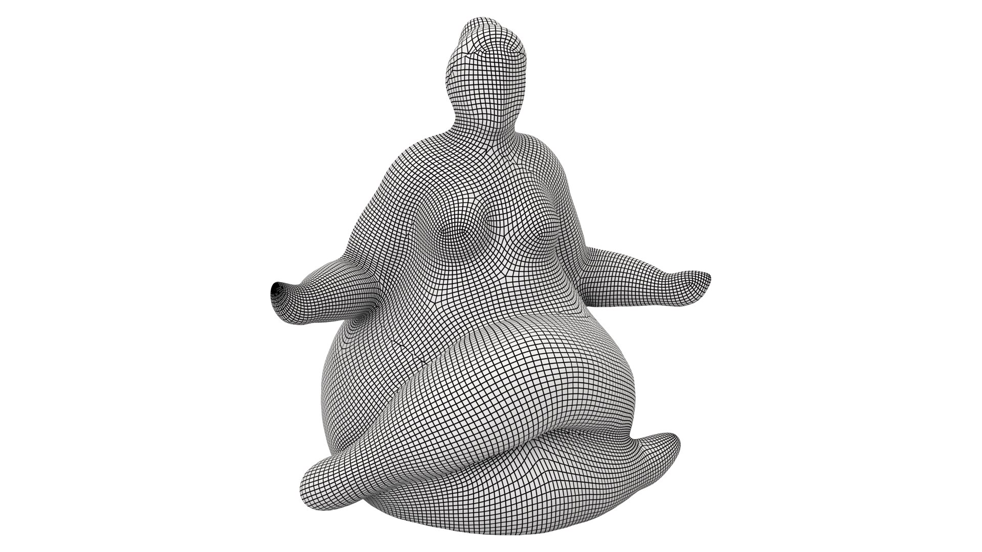 Freya Meditating Female Form Sculpture 3D Model - TurboSquid 2389190