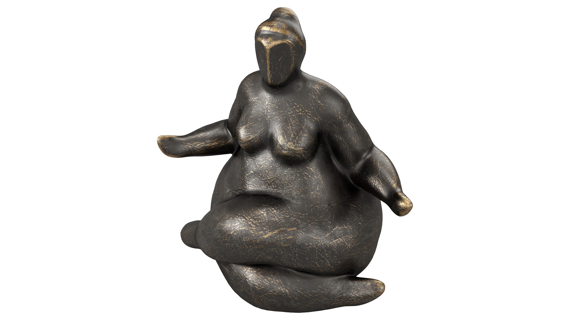 Freya Meditating Female Form Sculpture 3D Model - TurboSquid 2389190
