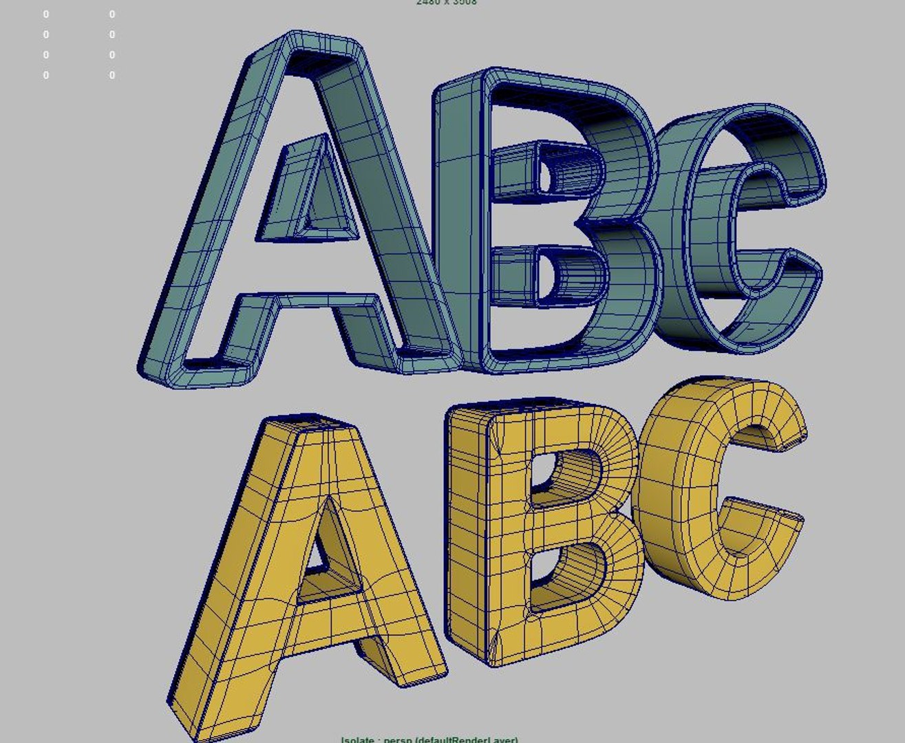 English Letters 3D Model - TurboSquid 1455191