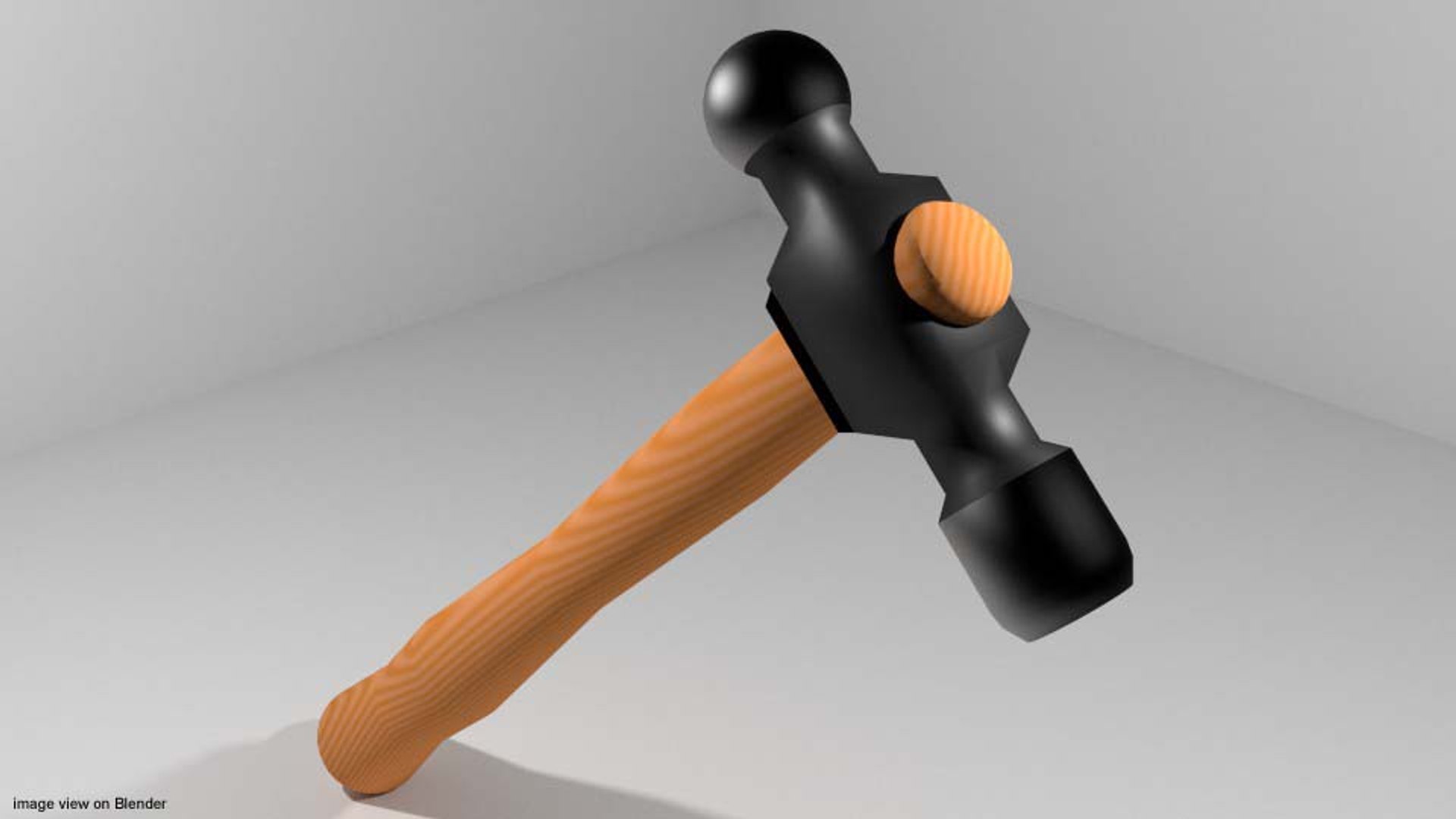 civil tool ball-peen 3d model
