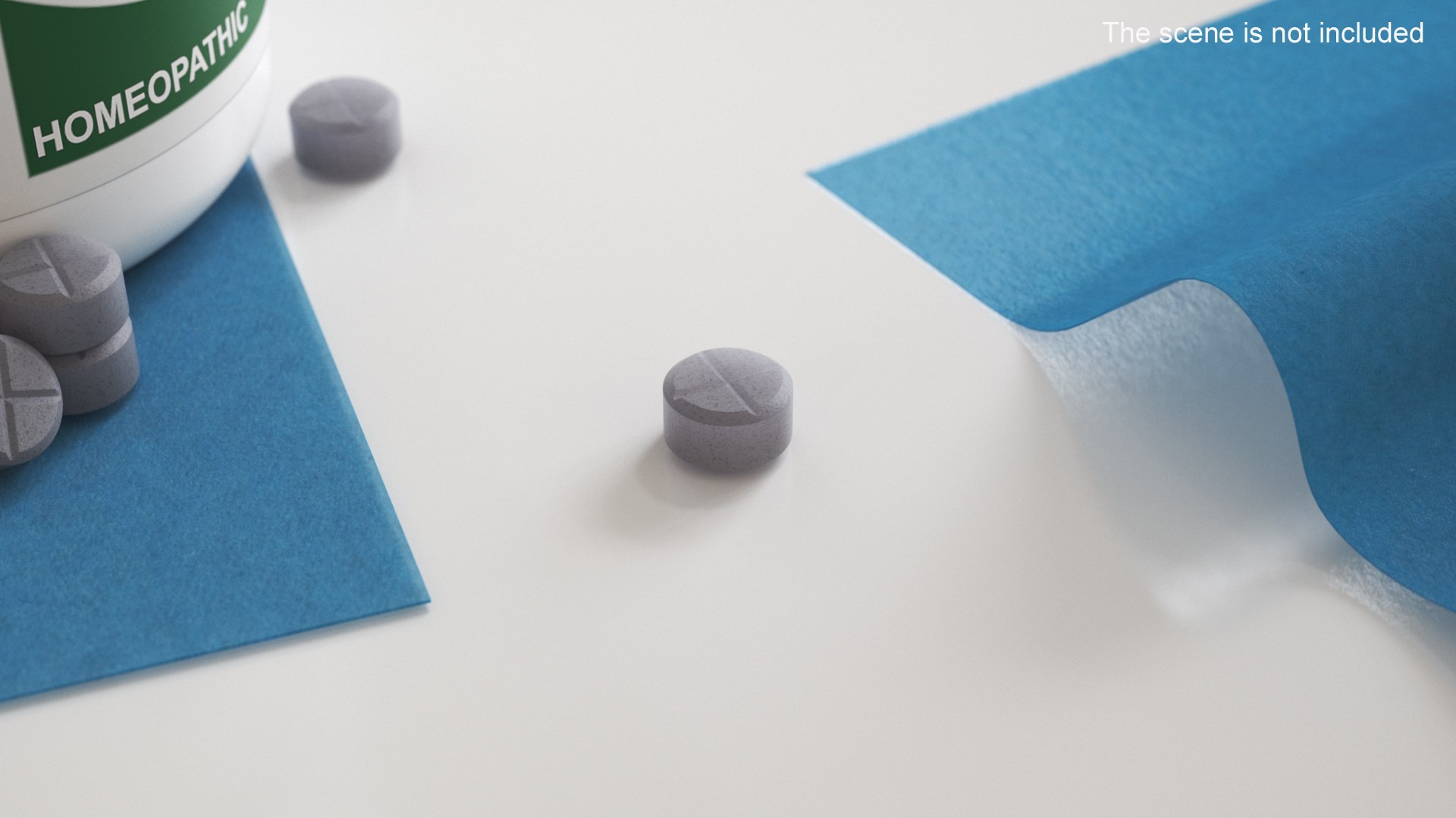 3D Model Potassium Iodine Open Tablet - TurboSquid 2260926