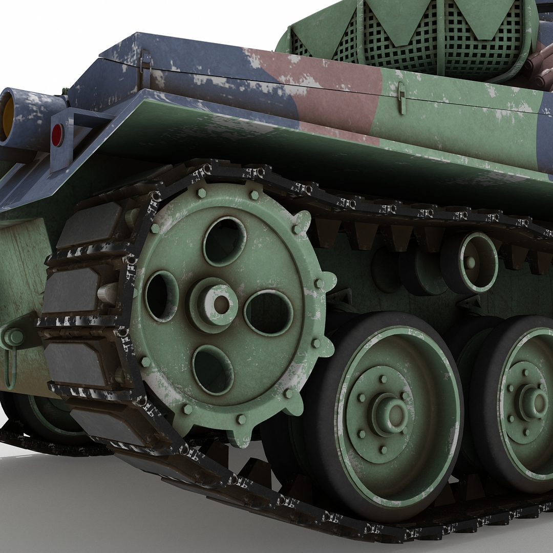 3d model swiss panzer 68 battle tank