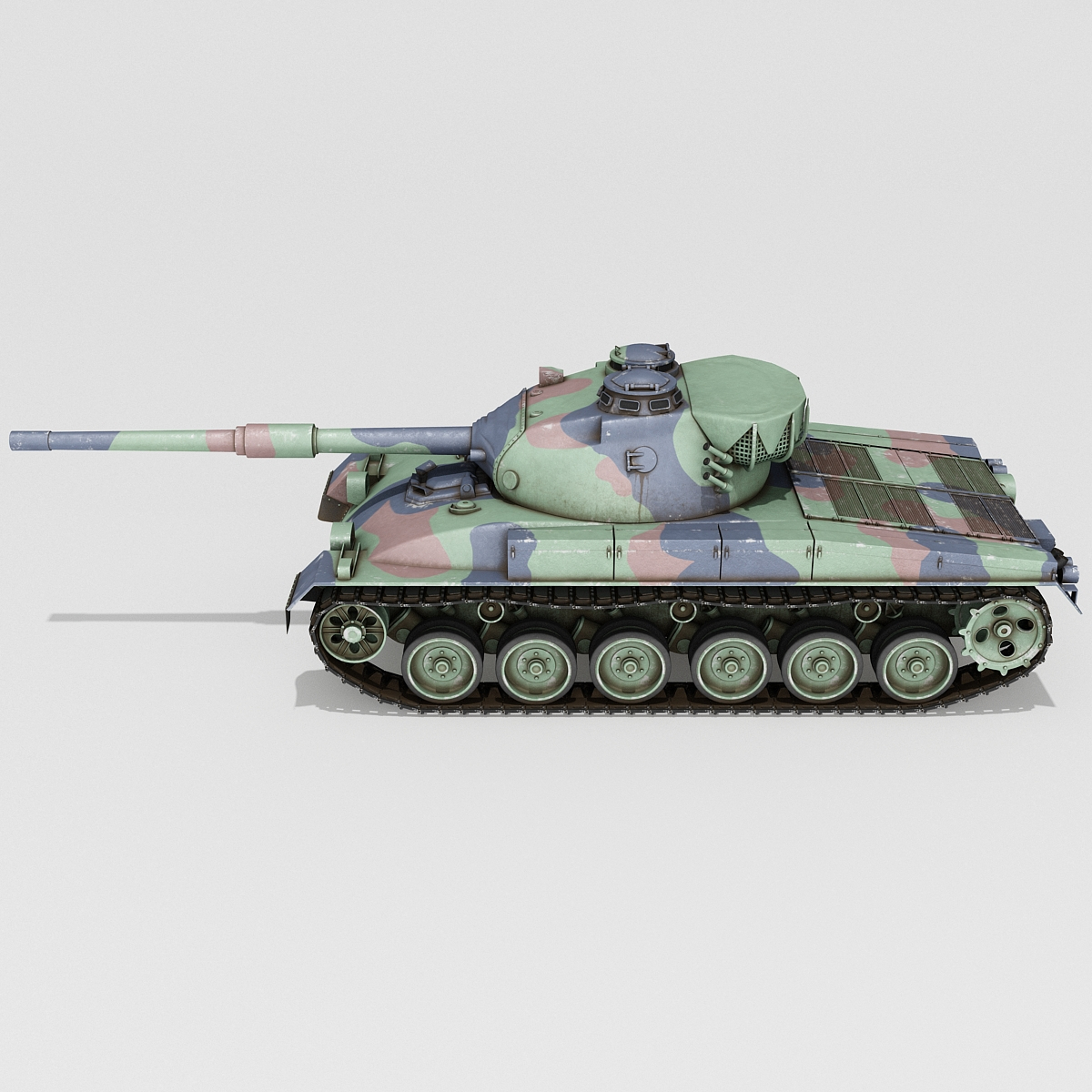 3d model swiss panzer 68 battle tank