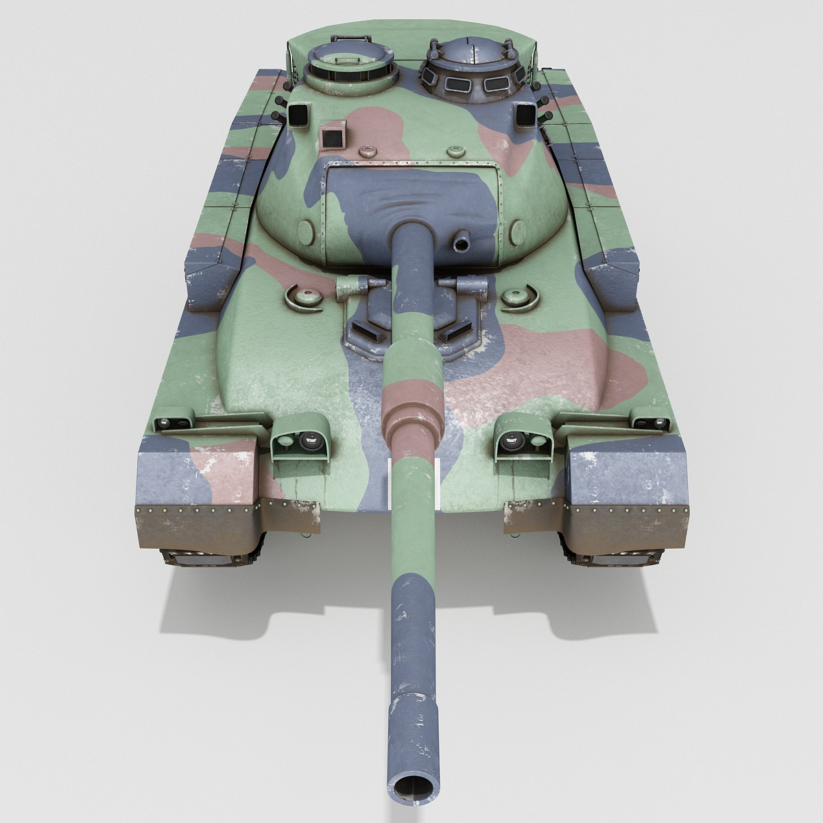 3d model swiss panzer 68 battle tank