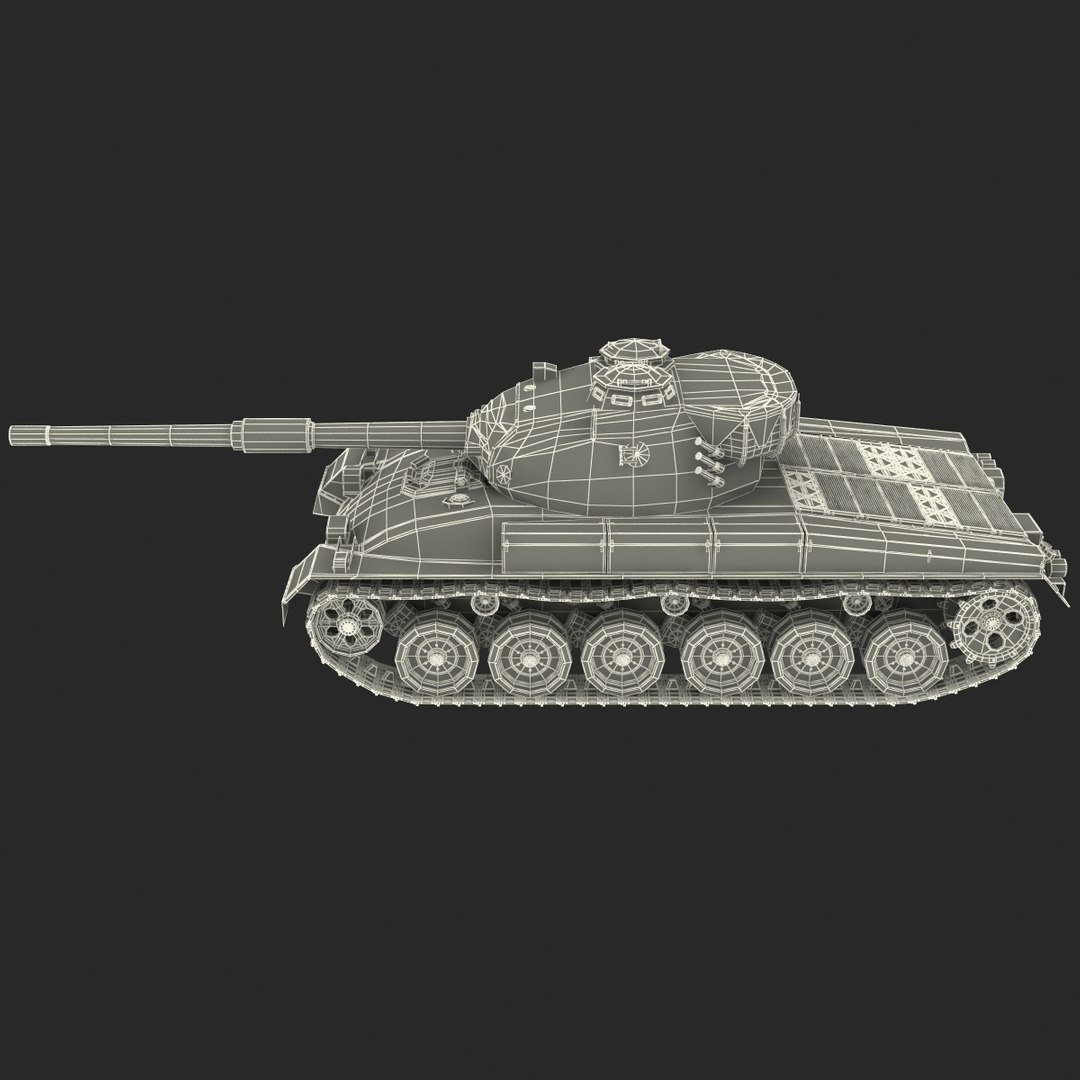 3d model swiss panzer 68 battle tank