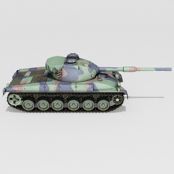 3d model swiss panzer 68 battle tank