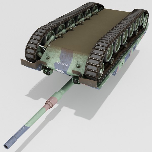 3d model swiss panzer 68 battle tank