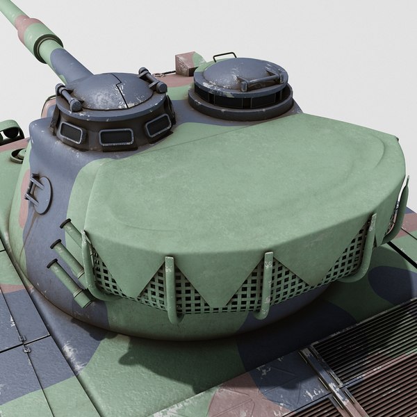 3d model swiss panzer 68 battle tank