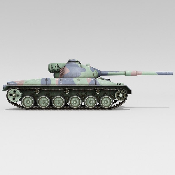 3d model swiss panzer 68 battle tank