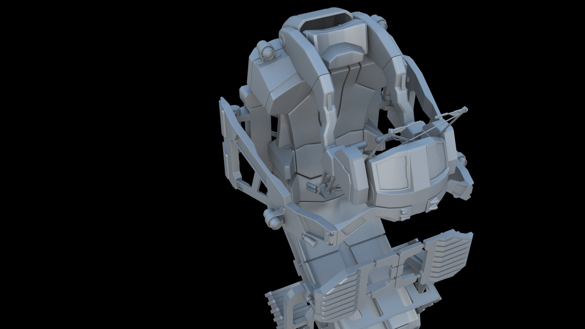 Mech Seat 3D Model - TurboSquid 2070542