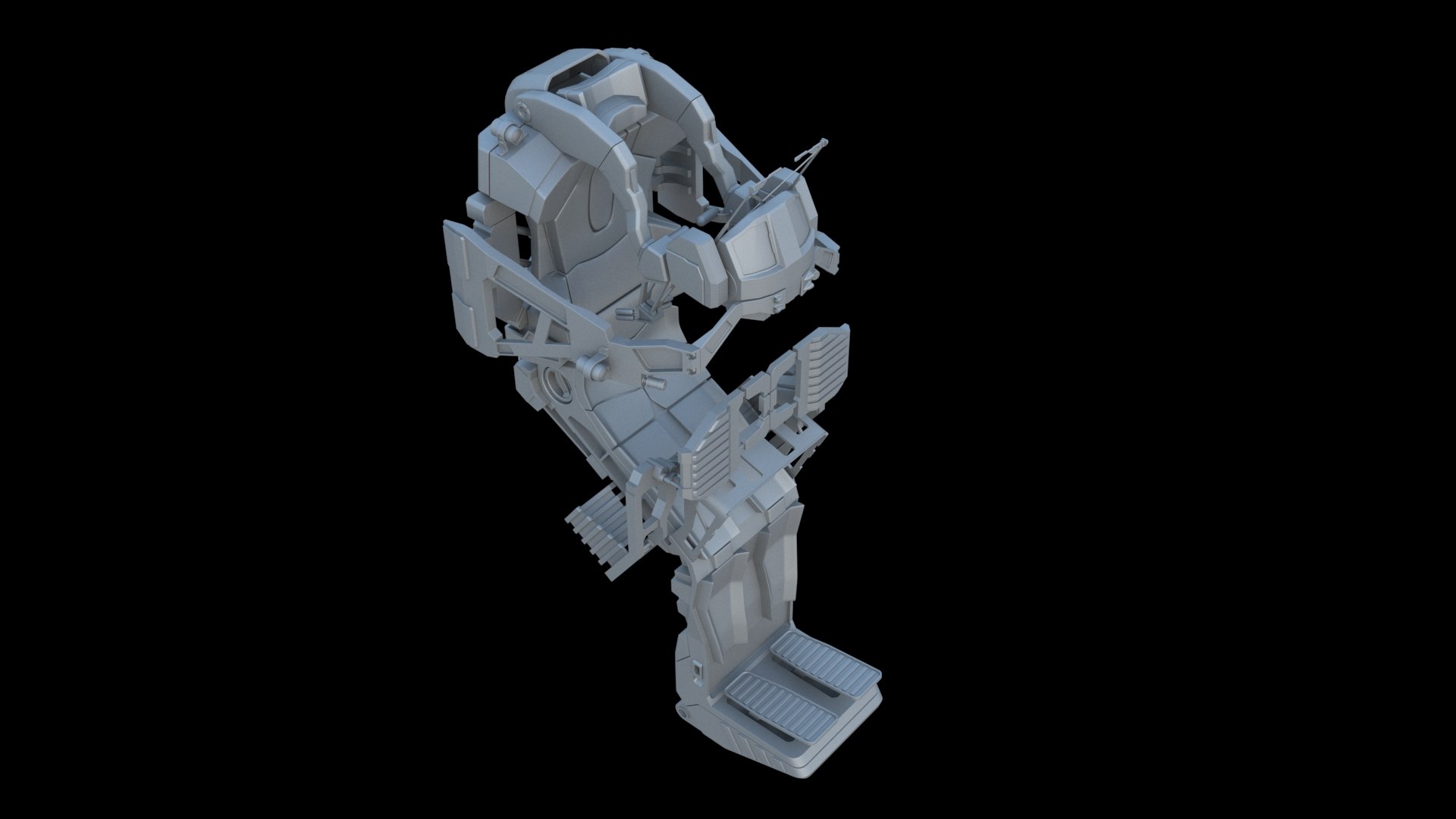 Mech Seat 3D Model - TurboSquid 2070542
