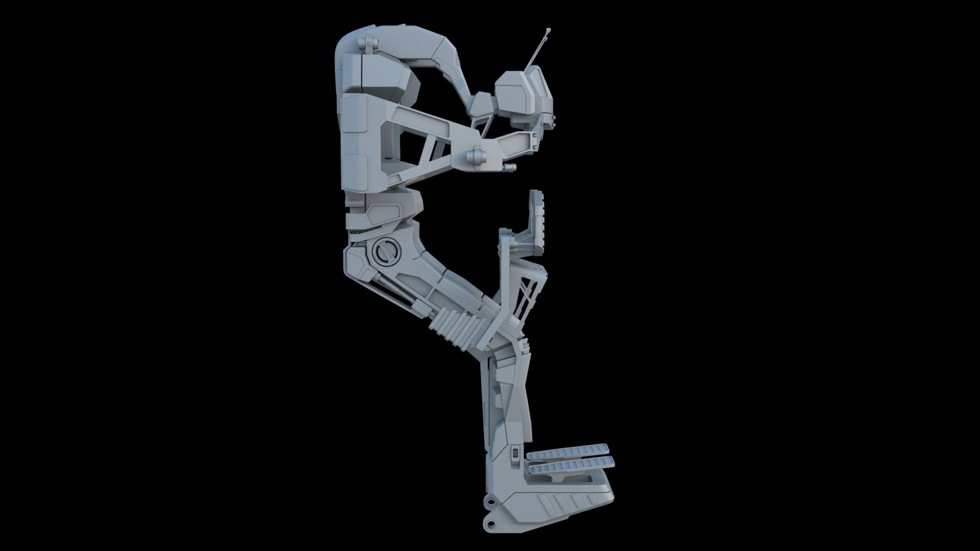 Mech Seat 3D Model - TurboSquid 2070542