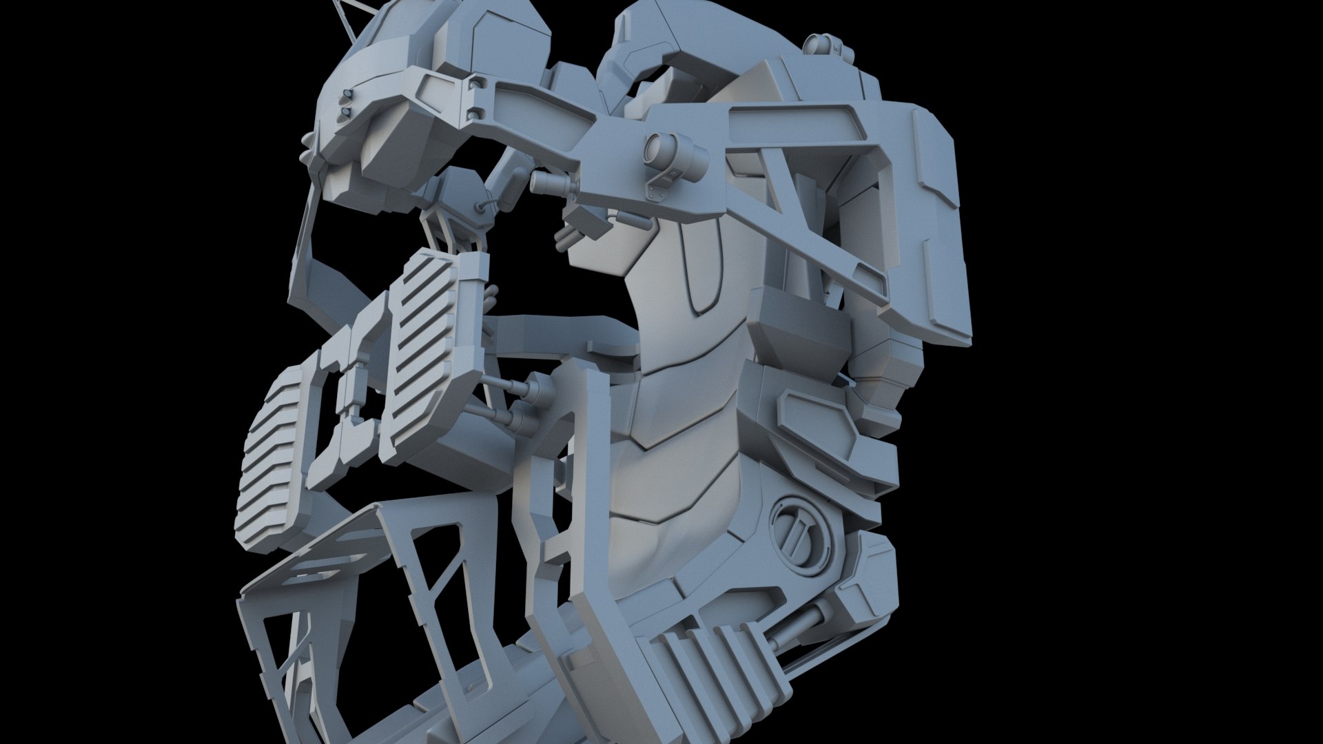 Mech Seat 3D model - TurboSquid 2070542