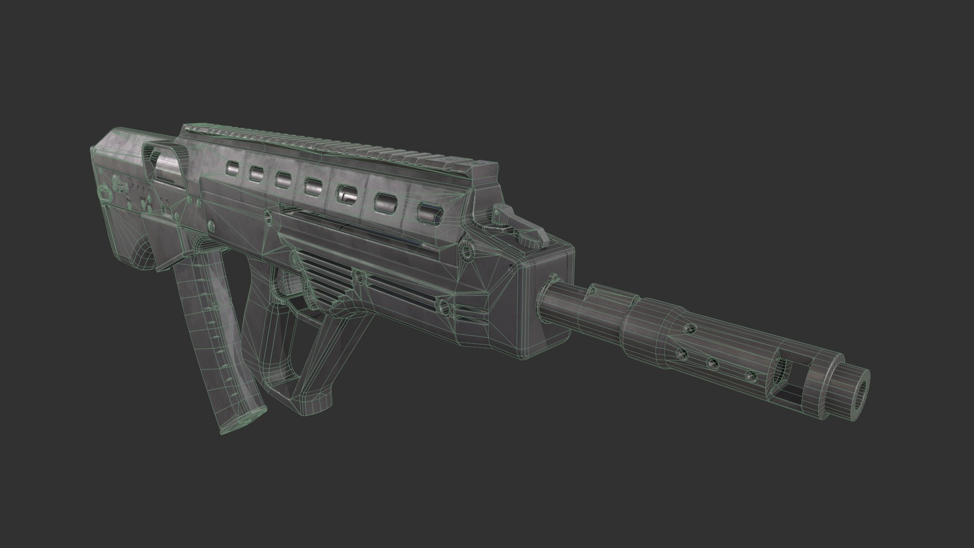 3D Malyuk Vulcan Rifle Model - TurboSquid 2105463