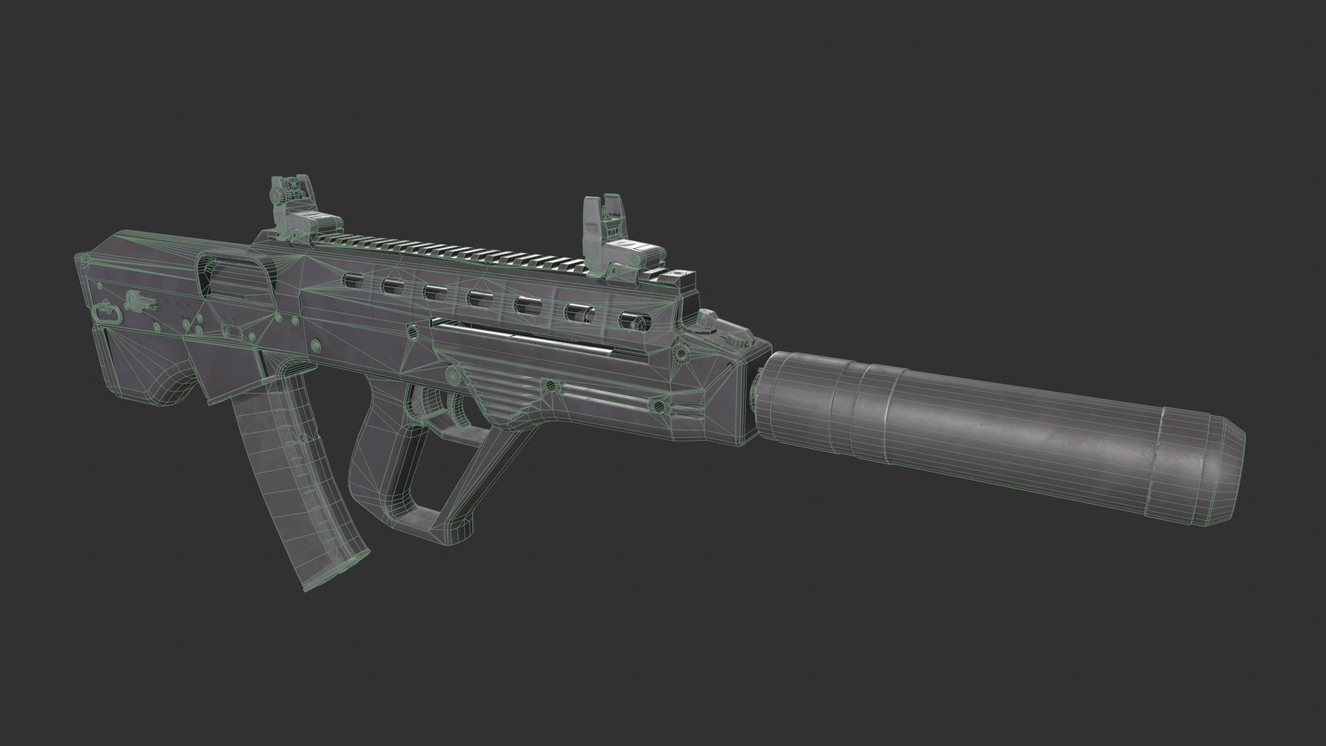 3D Malyuk Vulcan Rifle Model - TurboSquid 2105463