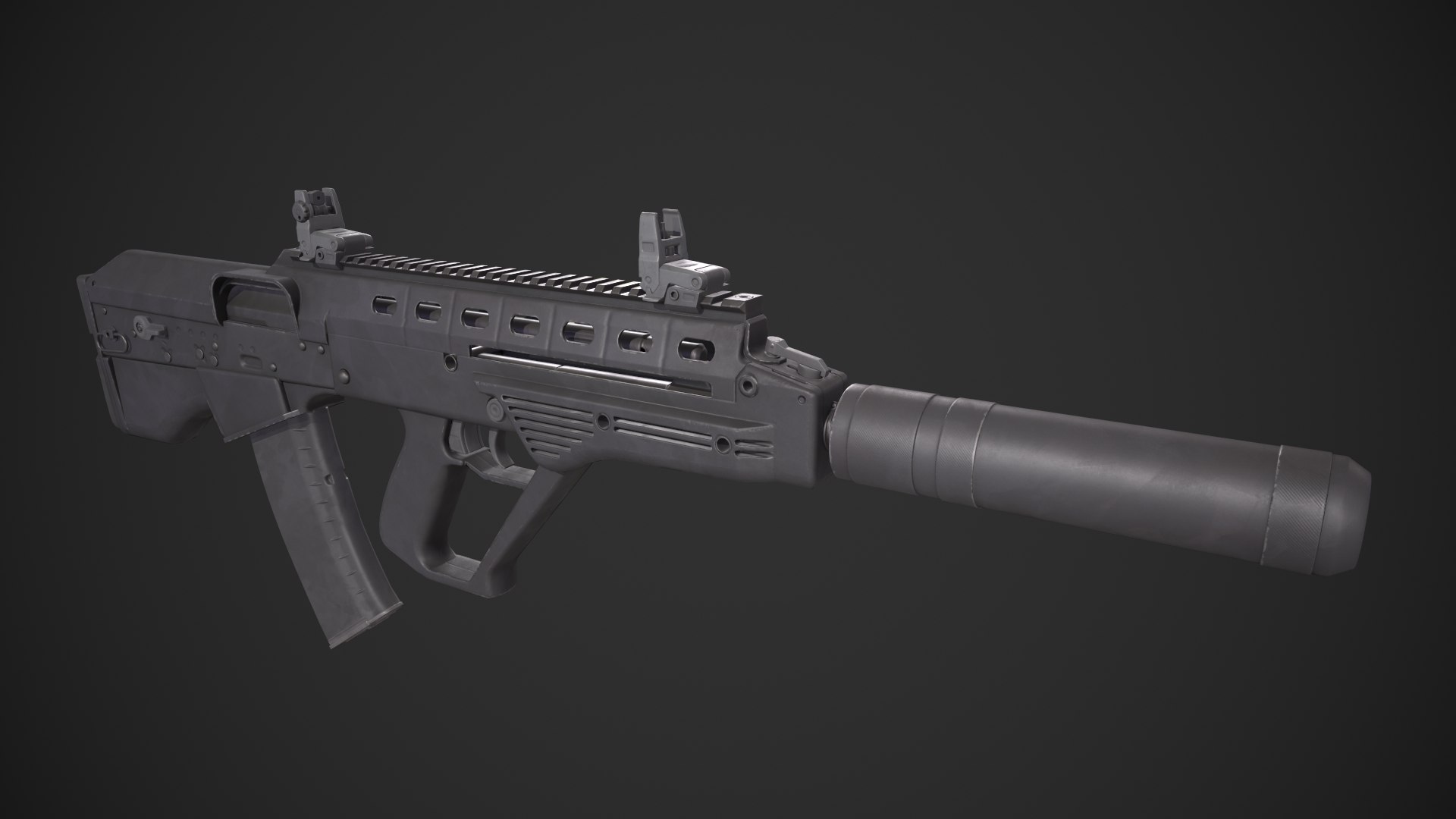 3D Malyuk Vulcan Rifle Model - TurboSquid 2105463