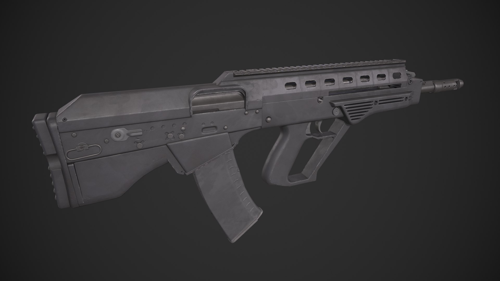 3D Malyuk Vulcan Rifle Model - TurboSquid 2105463