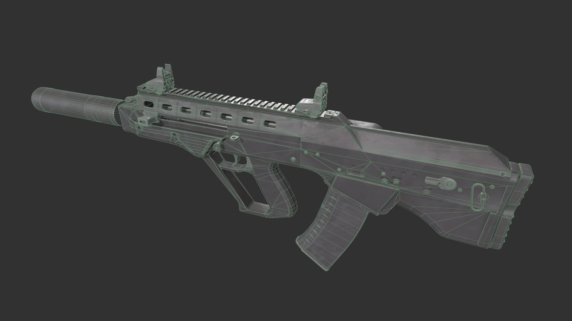 3D Malyuk Vulcan Rifle Model - TurboSquid 2105463