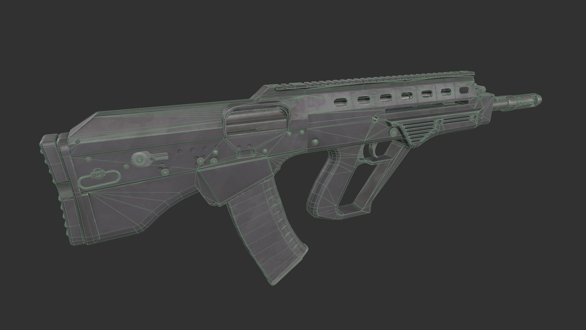 3D Malyuk Vulcan Rifle Model - TurboSquid 2105463