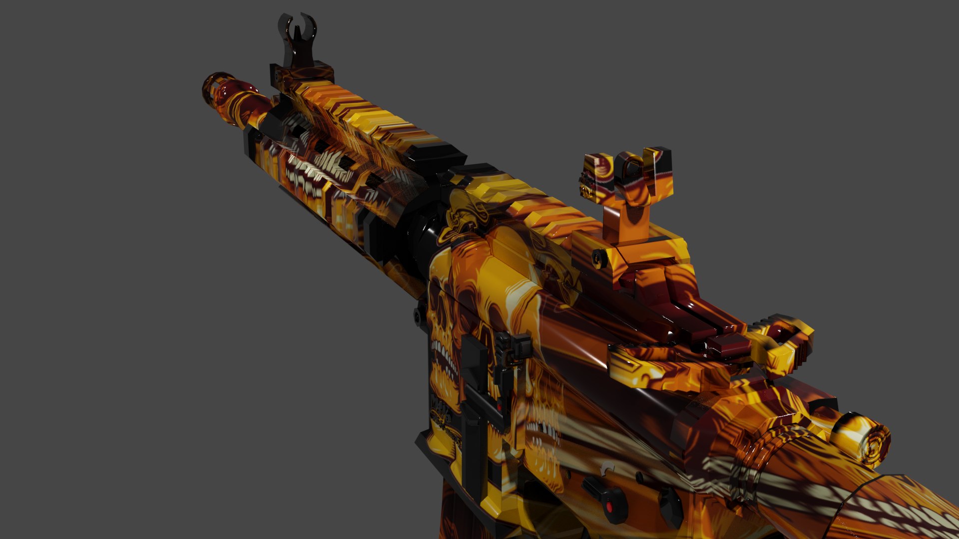 3D M416 Skull Pattern - TurboSquid 1692748