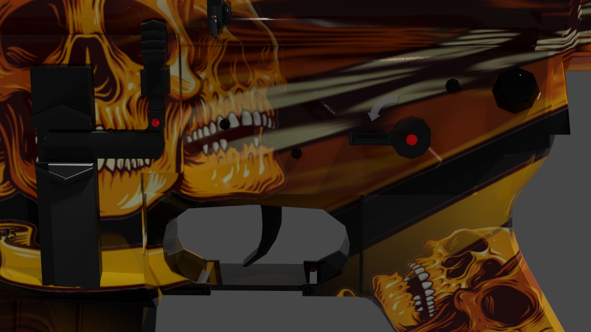 3D M416 Skull Pattern - TurboSquid 1692748