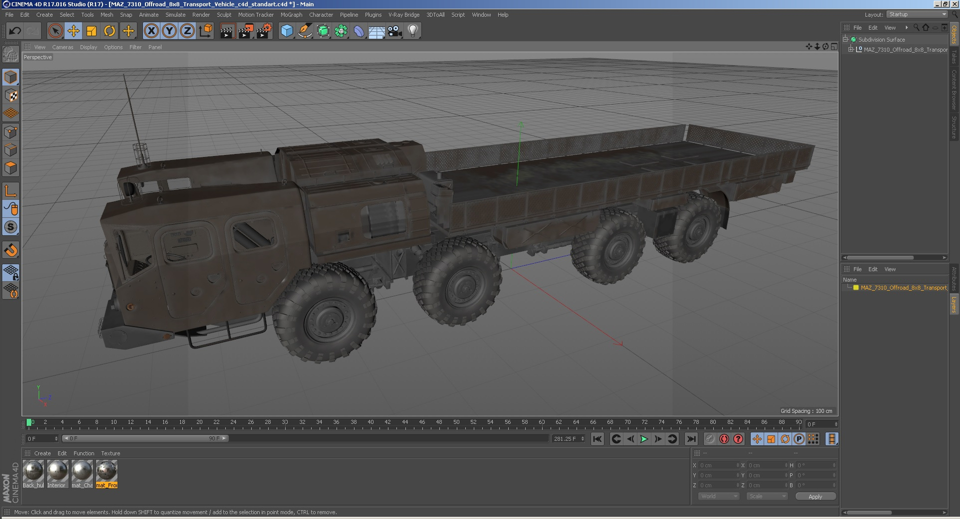 3D model maz 7310 offroad 8x8 - TurboSquid 1605783