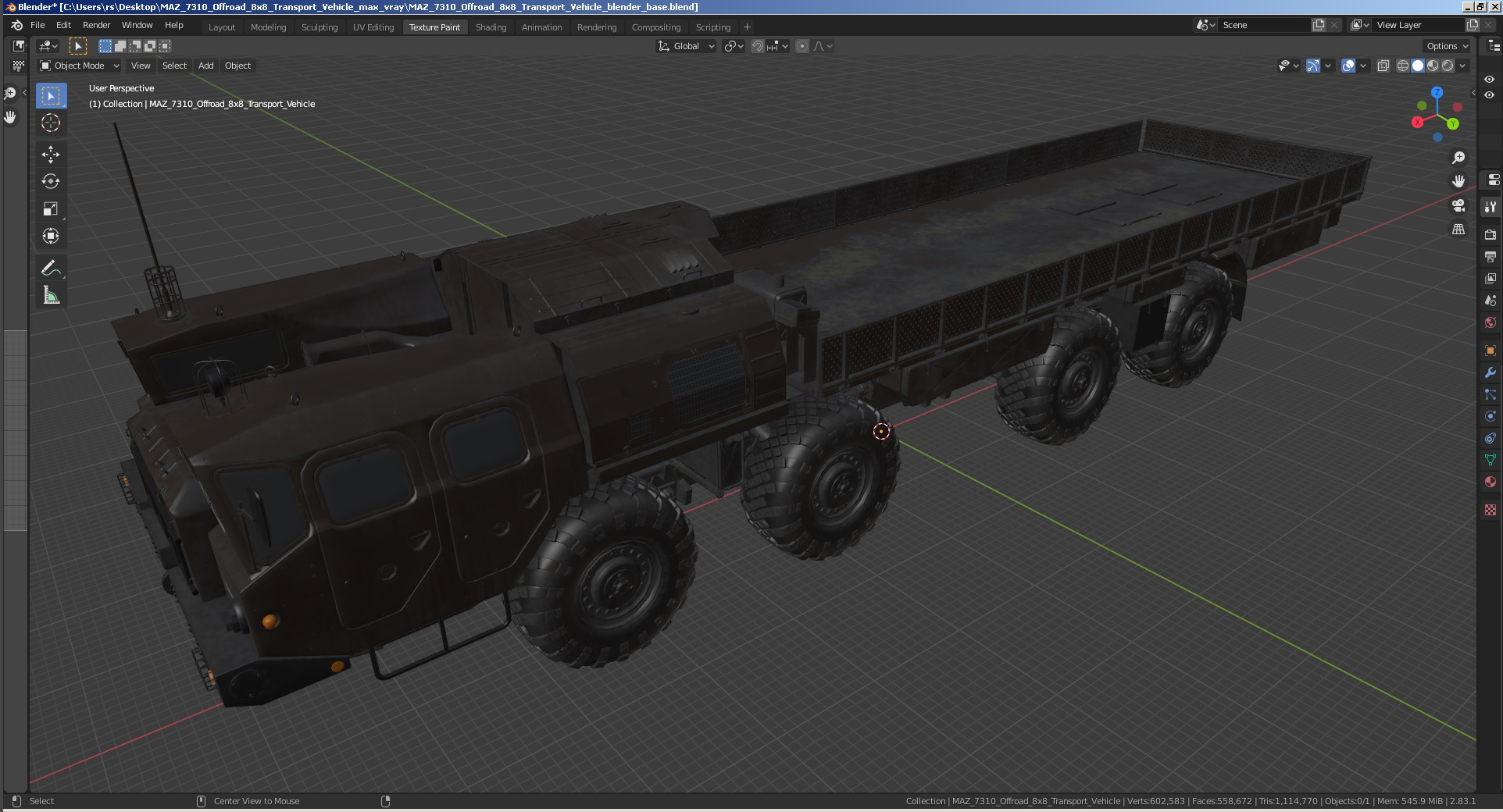 3D model maz 7310 offroad 8x8 - TurboSquid 1605783