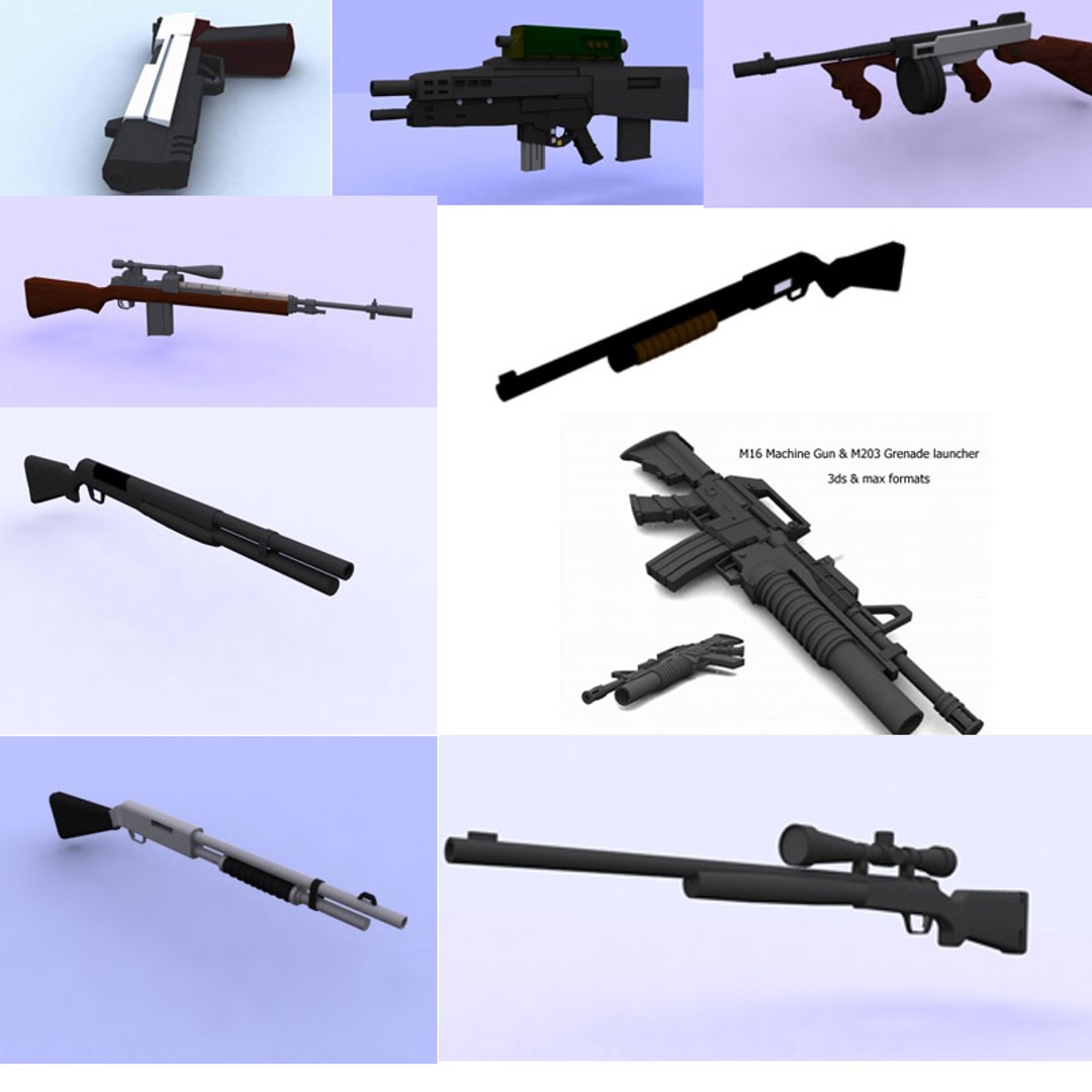 Shot Guns Snipers Rifles 3ds