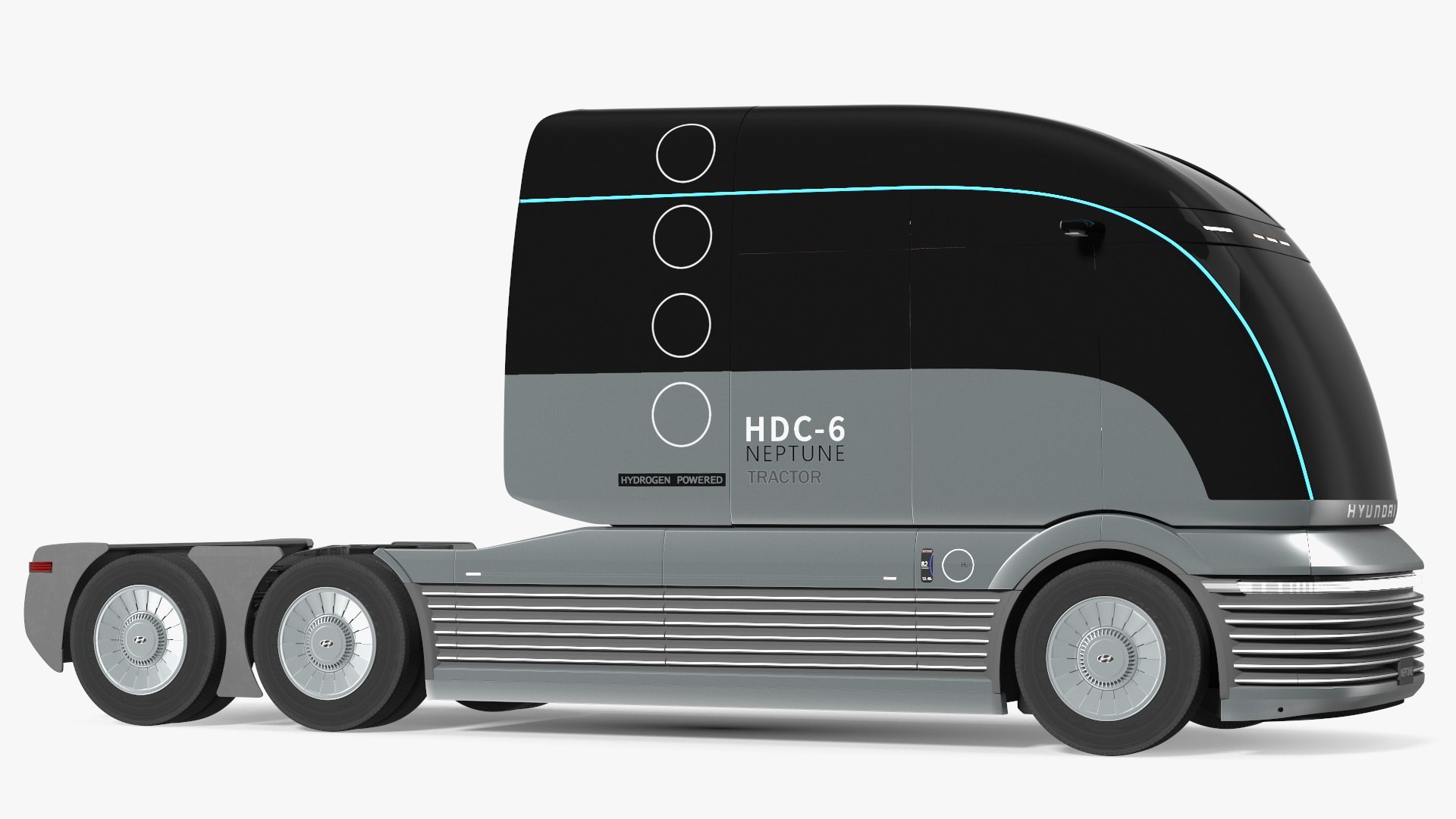 3D Hyundai HDC-6 Neptune Concept Fuel Cell Electric Heavy Duty Truck - TurboSquid 2160556