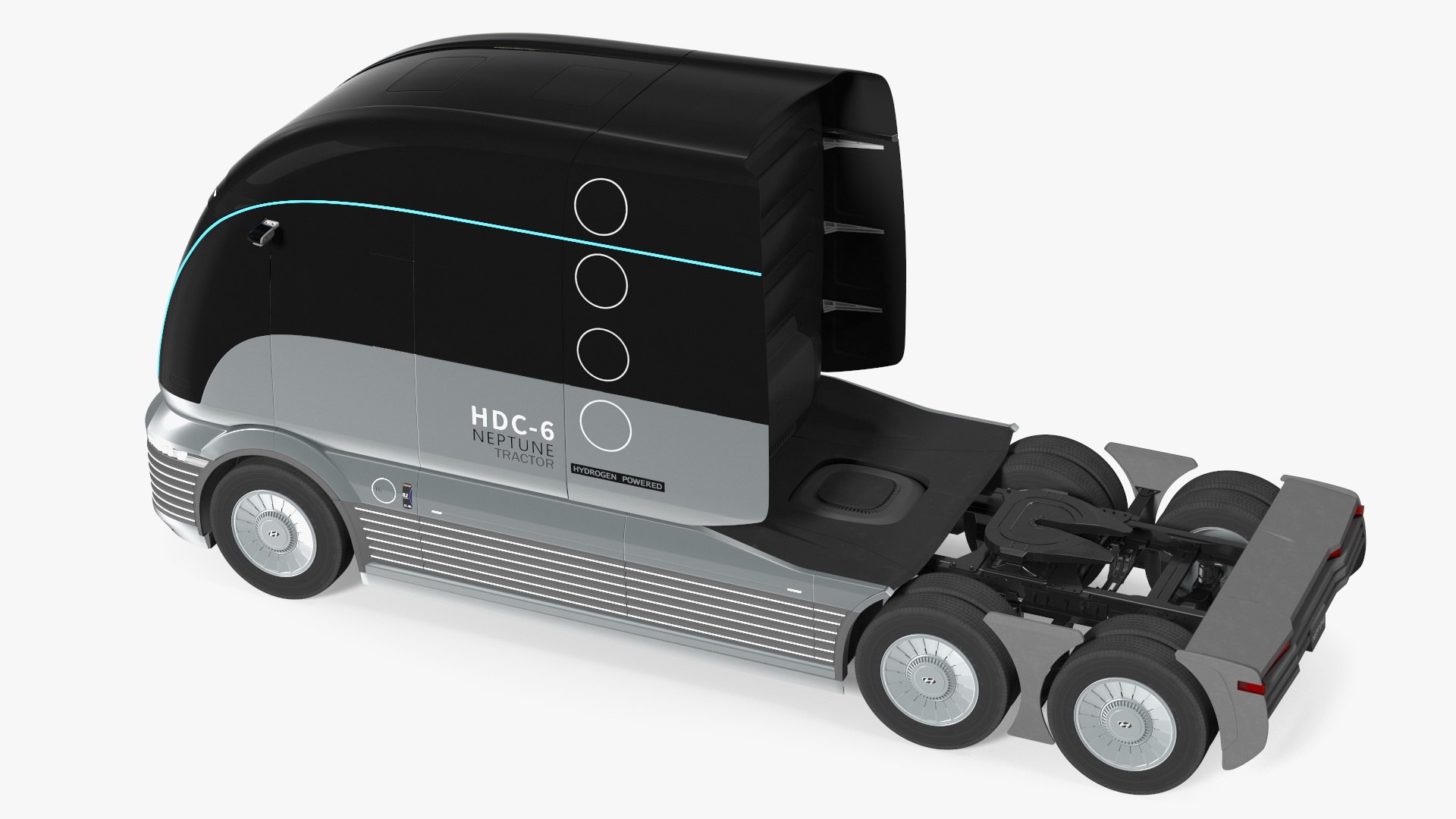 3D Hyundai HDC-6 Neptune Concept Fuel Cell Electric Heavy Duty Truck - TurboSquid 2160556
