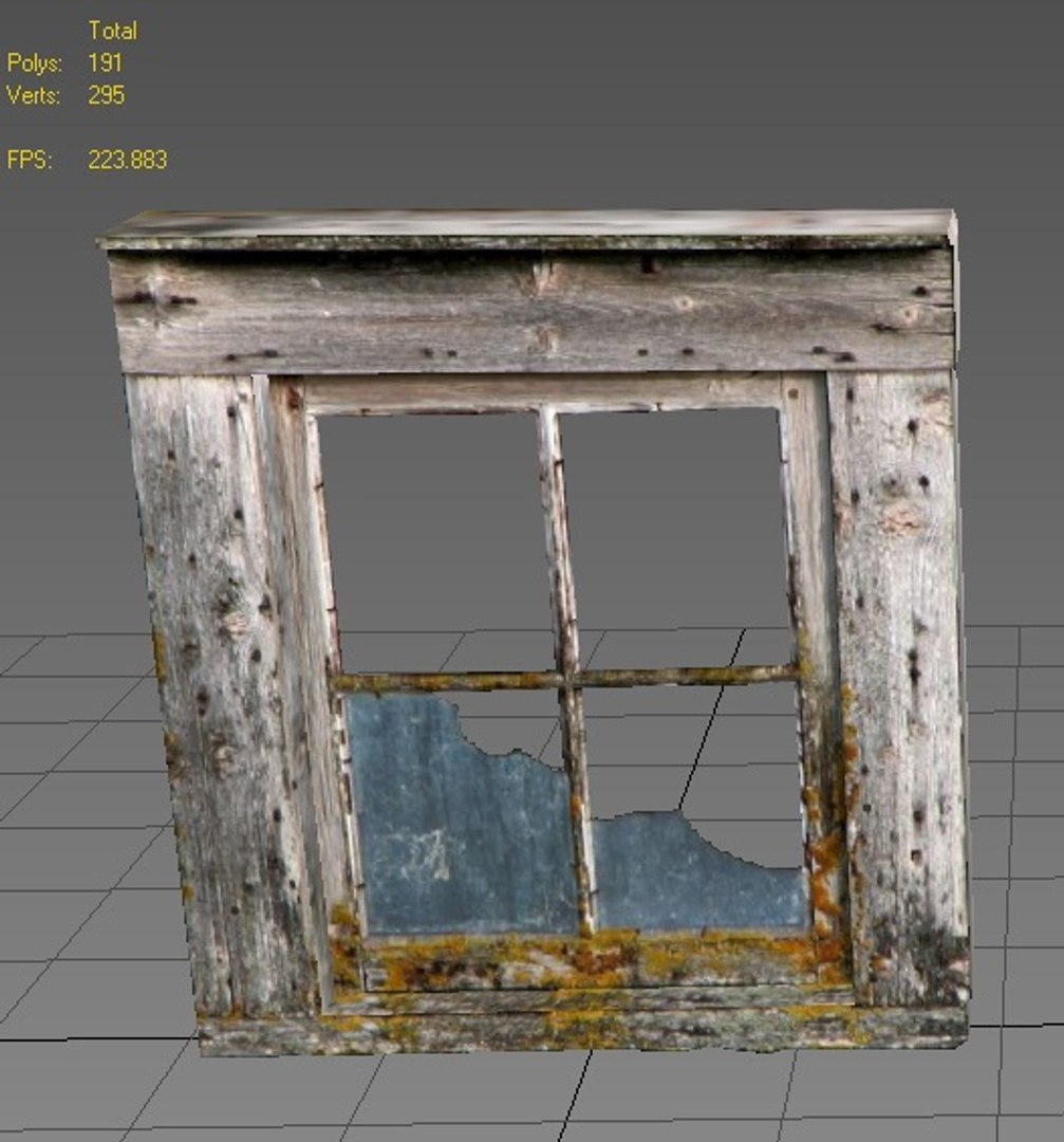 old window 3d model