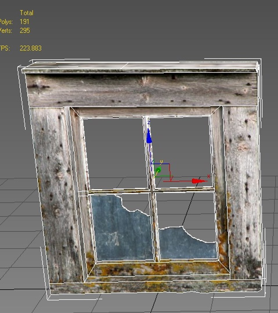 old window 3d model