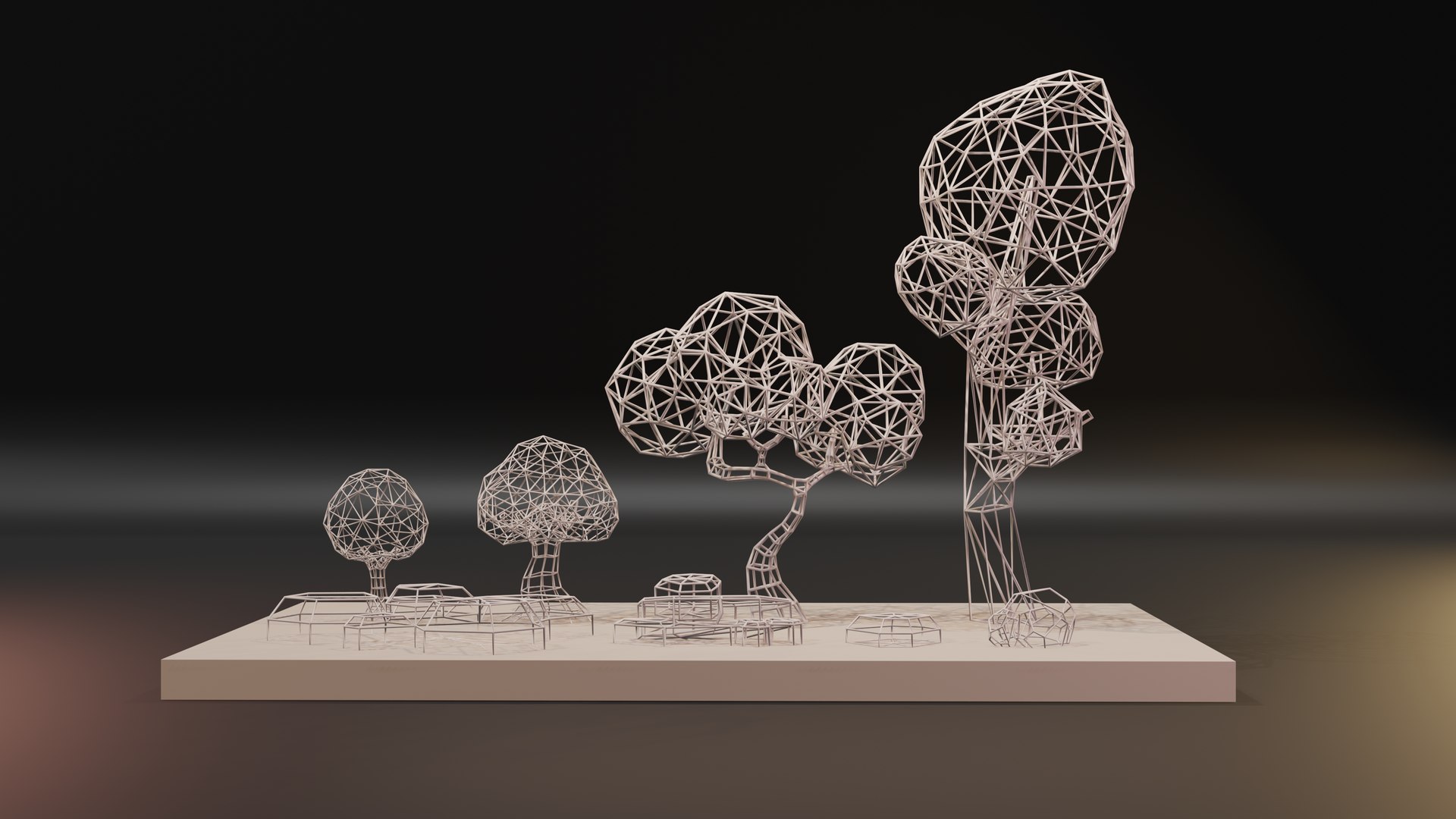 3D Low Poly Trees and Rocks Collection model - TurboSquid 2028203