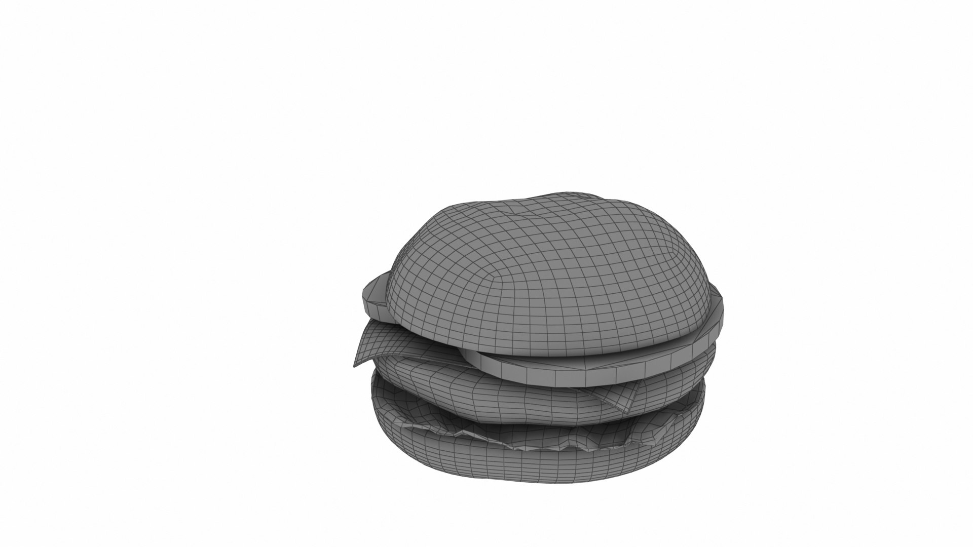 Chicken Burger Cheese 3D Model - TurboSquid 1678861