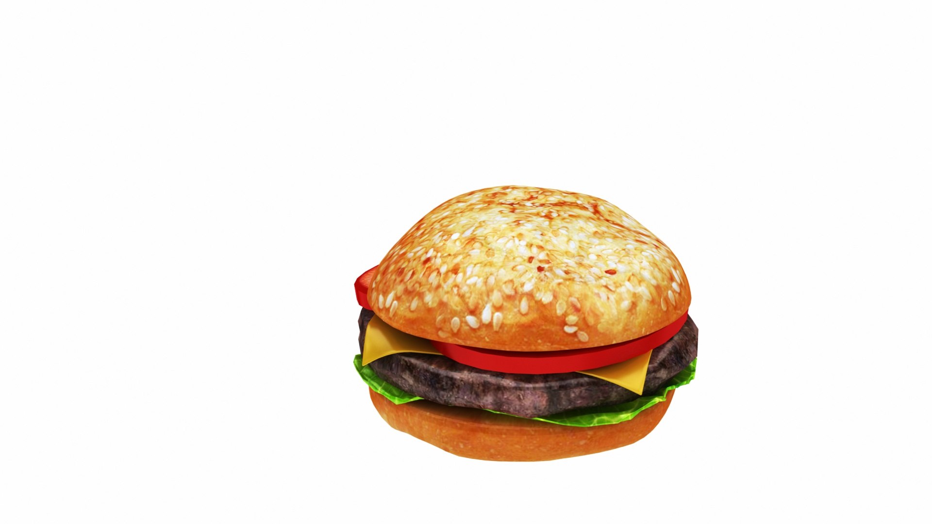 Chicken Burger Cheese 3D Model - TurboSquid 1678861