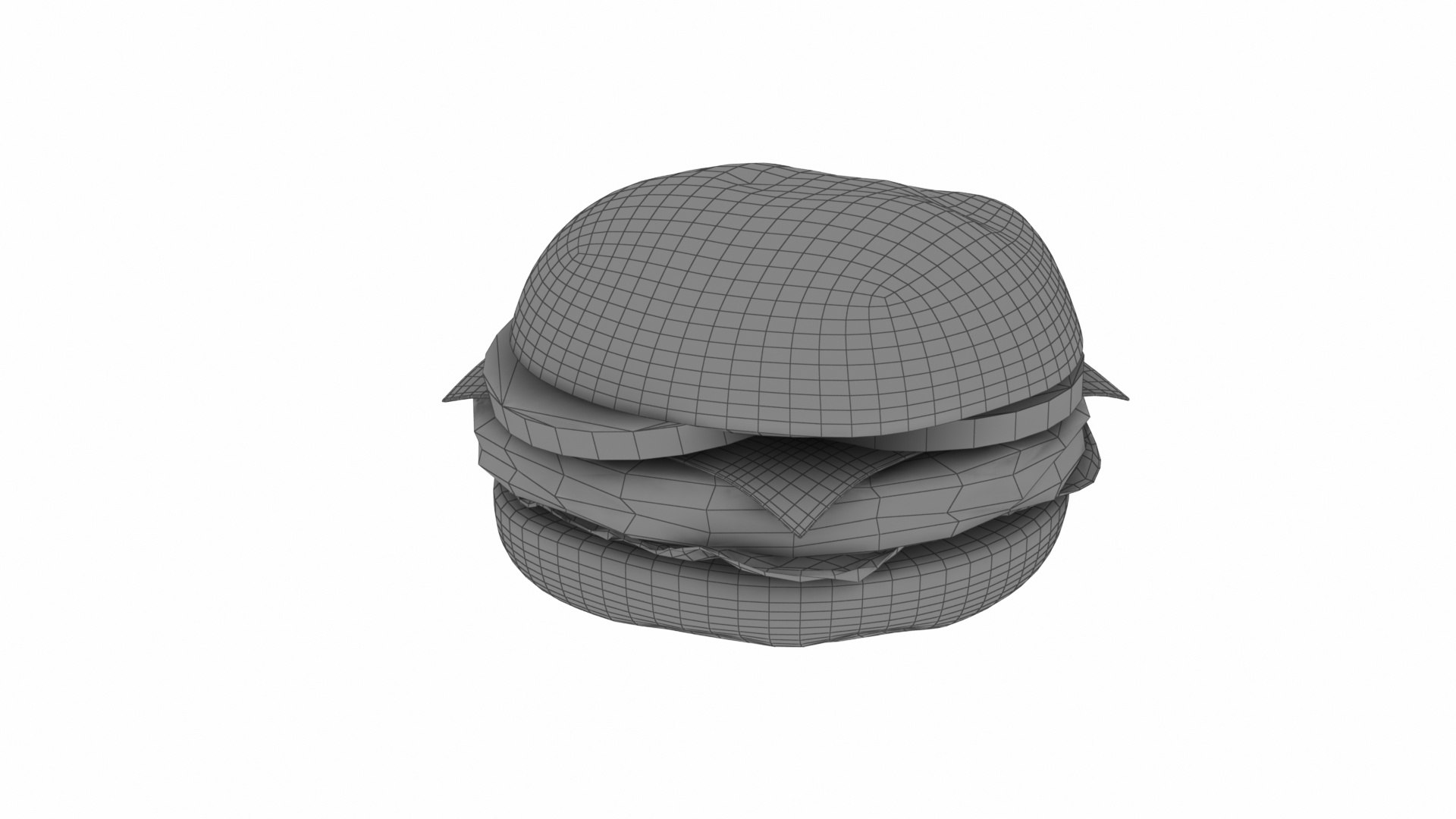 Chicken Burger Cheese 3D Model - TurboSquid 1678861