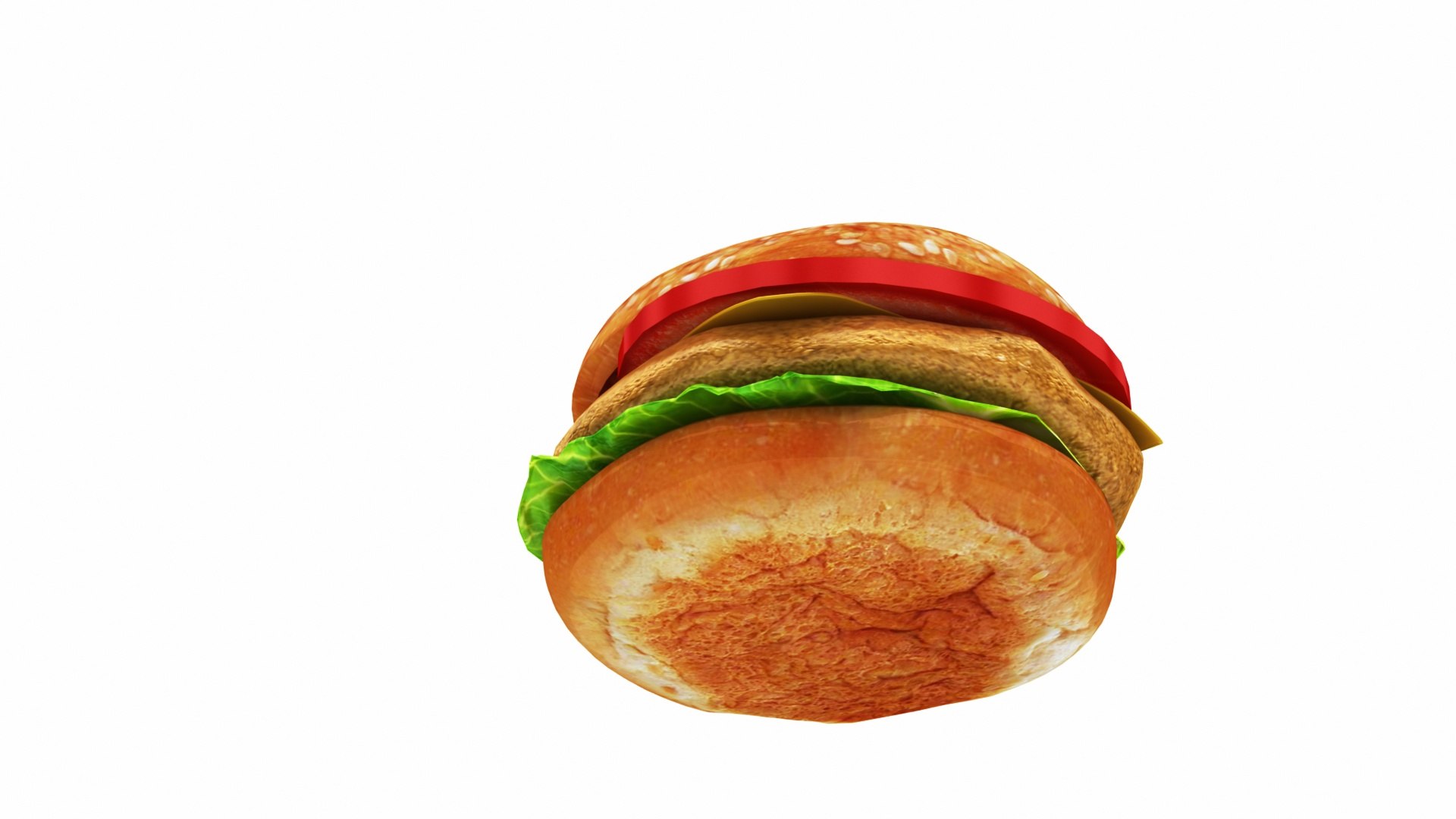 Chicken Burger Cheese 3D Model - TurboSquid 1678861
